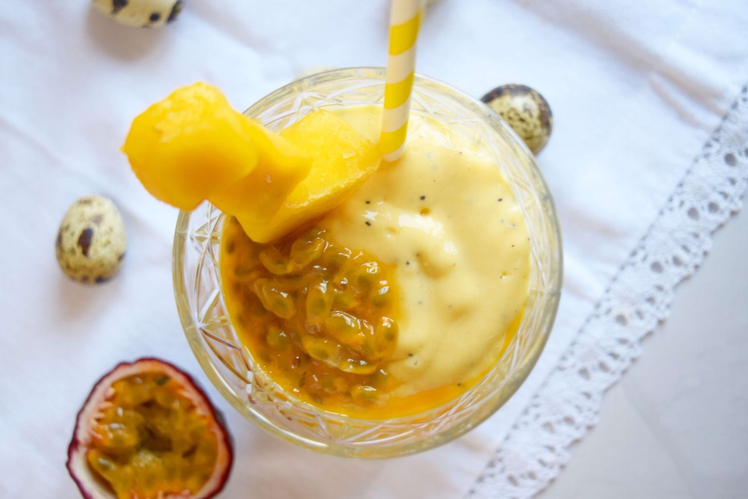 Mango passievrucht smoothie | Koken met familie